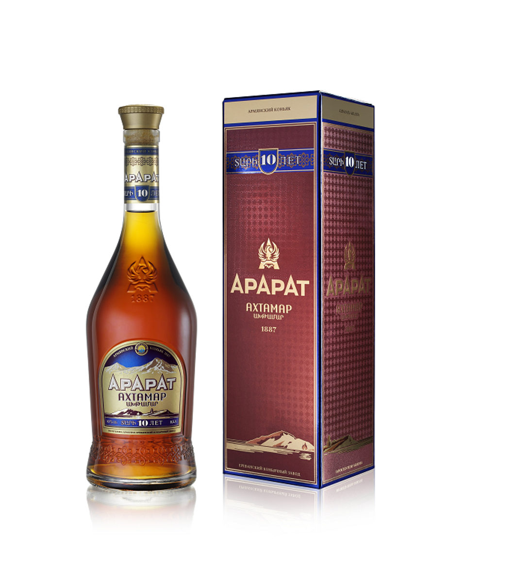 Коньяк 10 лет 40% Арарат ахтамар ЕКЗ п/у, 0,5 л купить в магазине Табрис